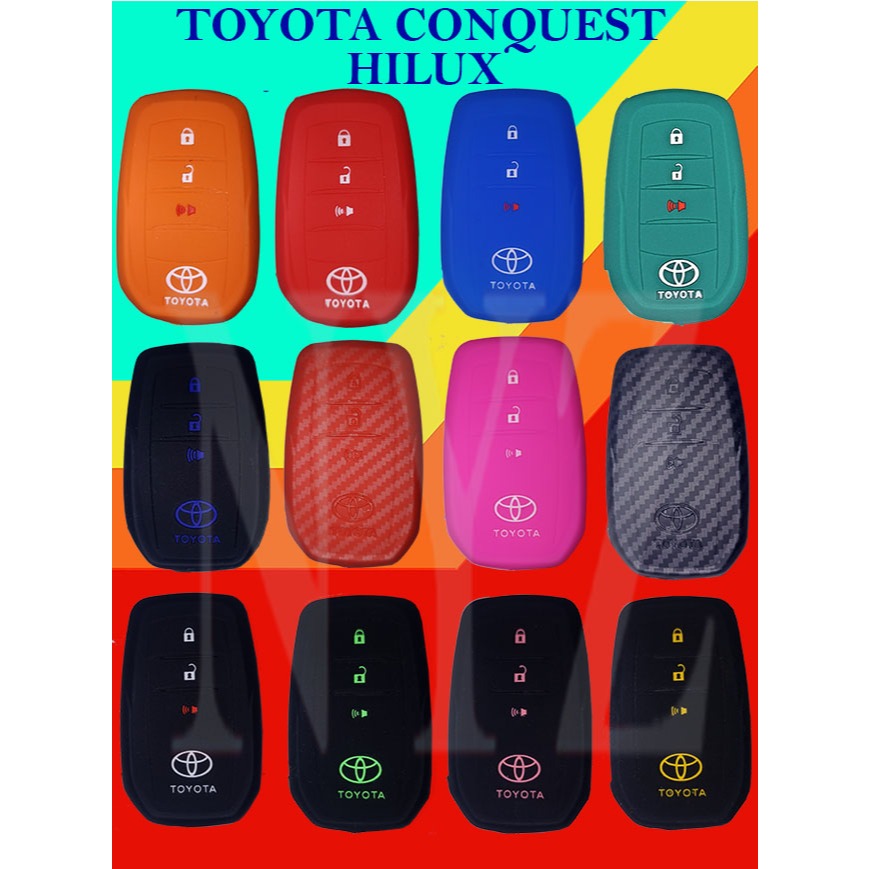 TOYOTA Conquest Hilux keyless Silicone Cover - 3 Buttons | Shopee Malaysia