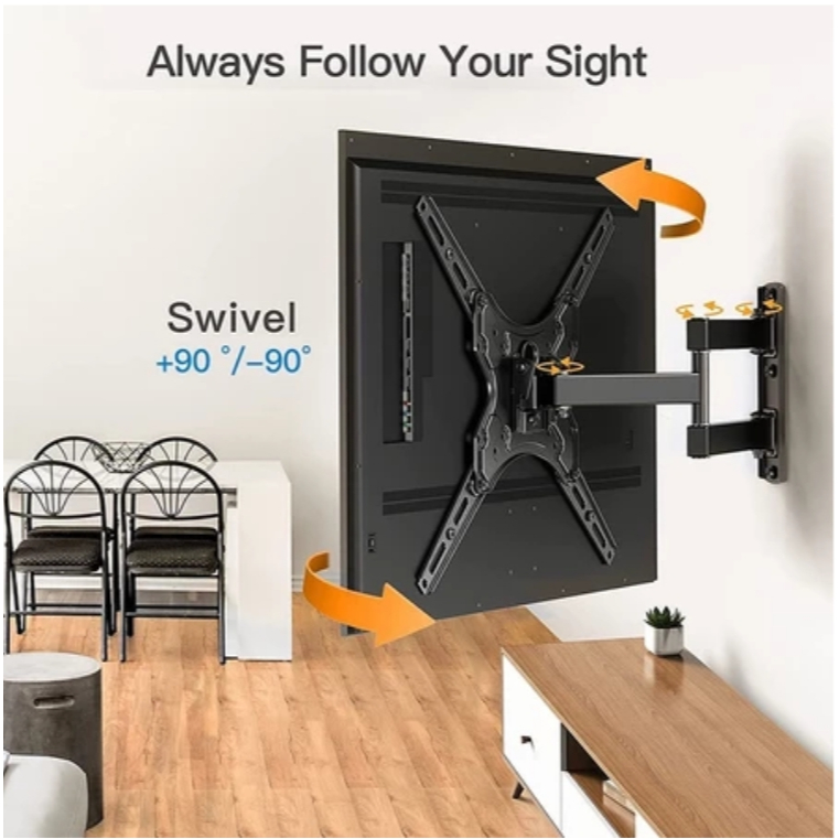 [a4] 302W Full Motion TV Wall Mount Flat Screen Folding TV Bracket LED ...