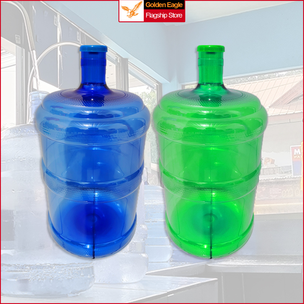 1PC 5 Gallon Round Water Container with Free non Spill Cover Five ...