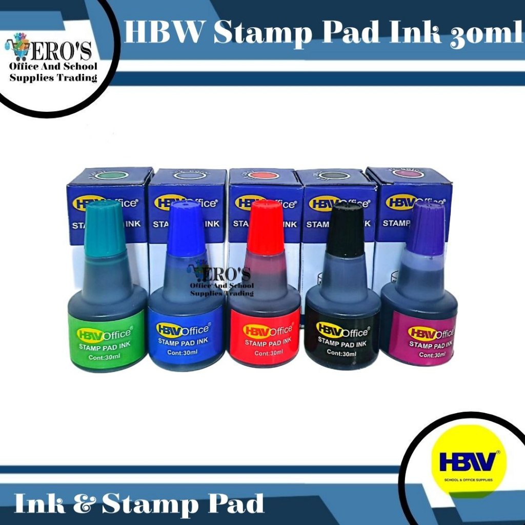 HBW Stamp Pad Ink Refill (30ml) | Shopee Malaysia