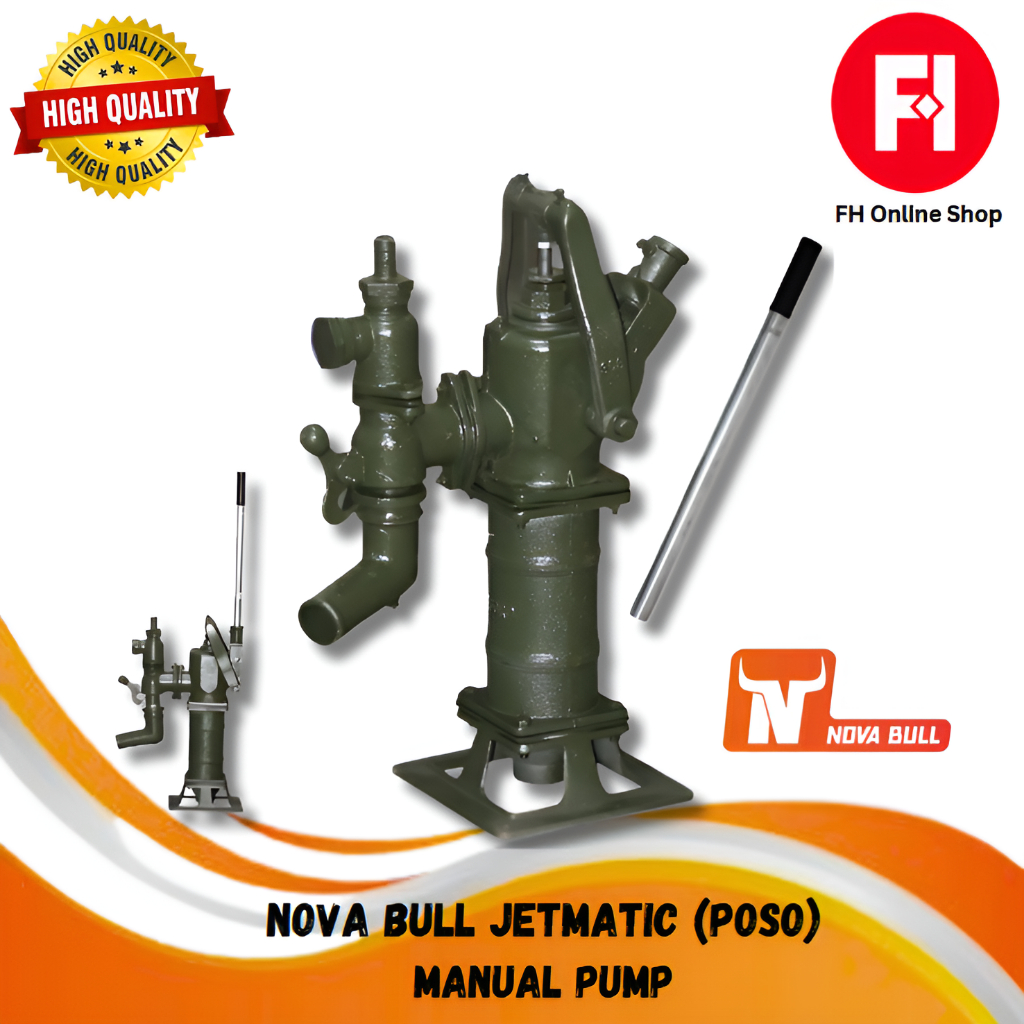 POSO Jetmatic Manual hand Pump Poso (Green) NOVA BULL 100 % High ...