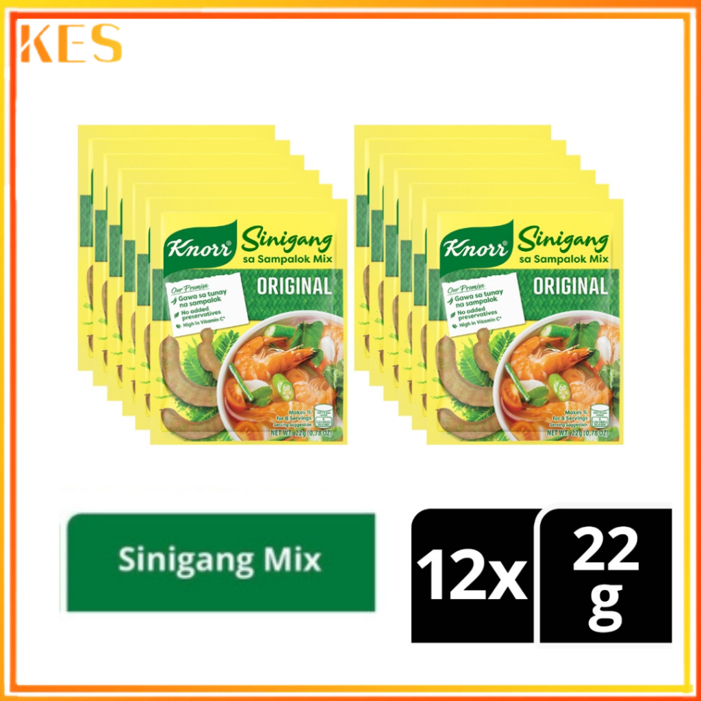 KES Sinigang Mix Knorr Tamarind Soup Mix ( Sinigang sa Sampalok) 22g x 12 sachets | Shopee Malaysia