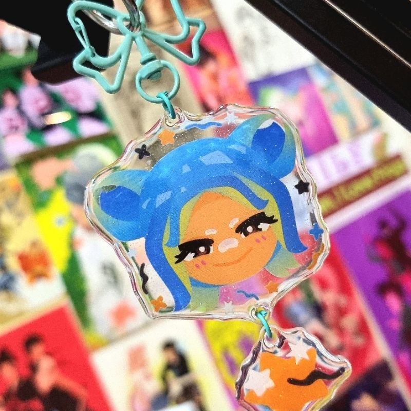 Valorant Omen Cat Neon Linked Glitter Epoxy Keychain | Shopee Malaysia