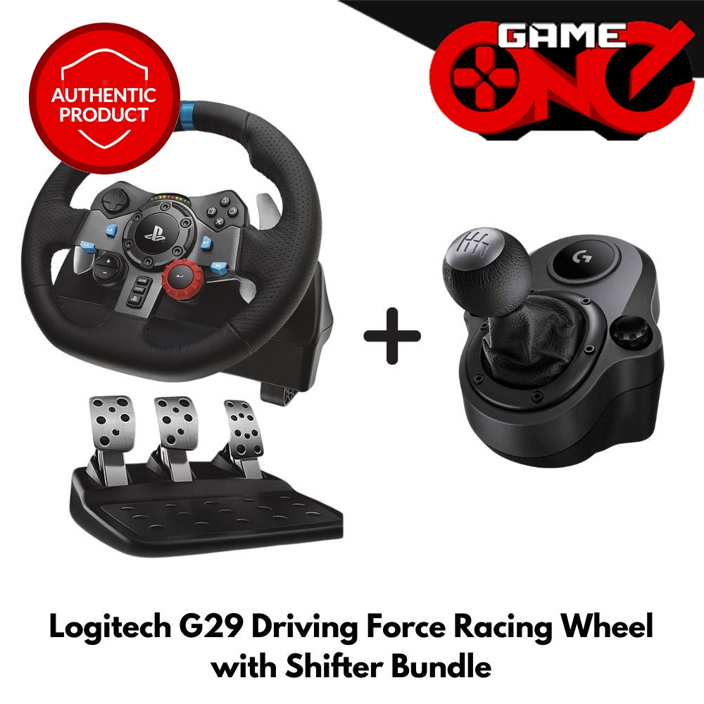Logitech G29 Driving Force Racing Wheel + Logitech G Gaming Driving ...