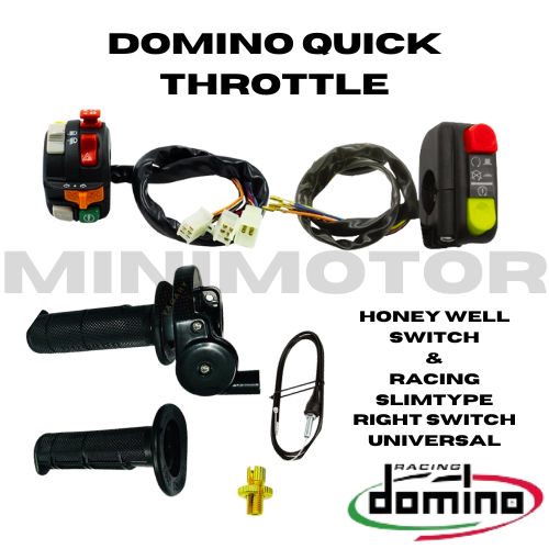 DOMINO QUICK THROTTLE + HONEYWELL SWITCH + SLIM SWITCH UNIVERSAL | Shopee Malaysia