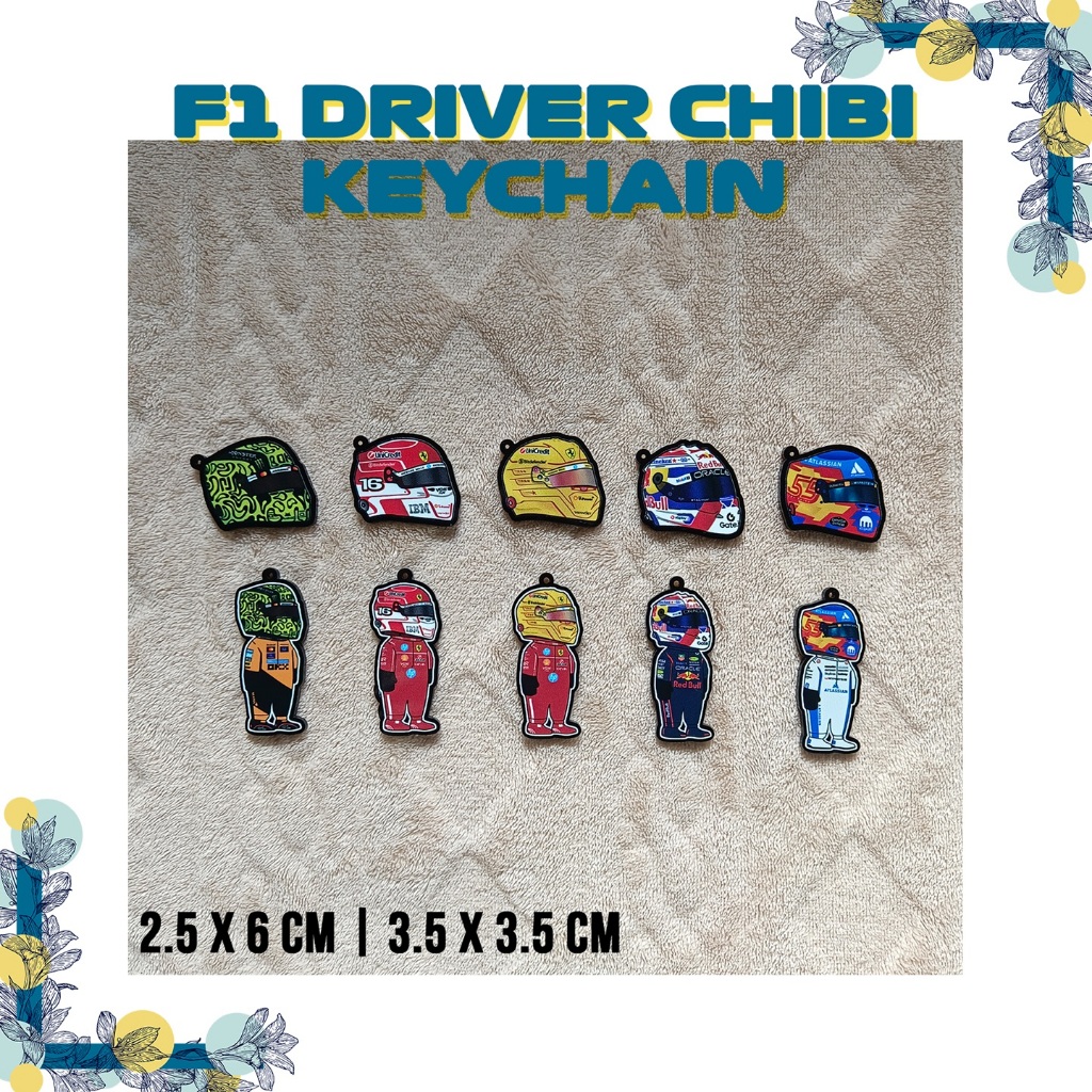Formula 1 F1 Driver Chibi Keychains | Shopee Malaysia