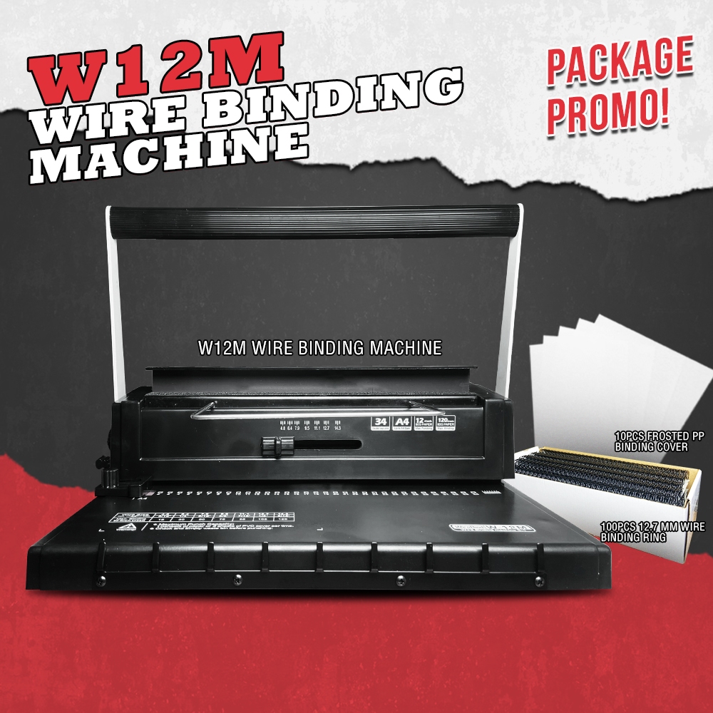 Q-W12M Wire Binding Machine 3:1 Pitch Double Loop Wire Binder Machine ...