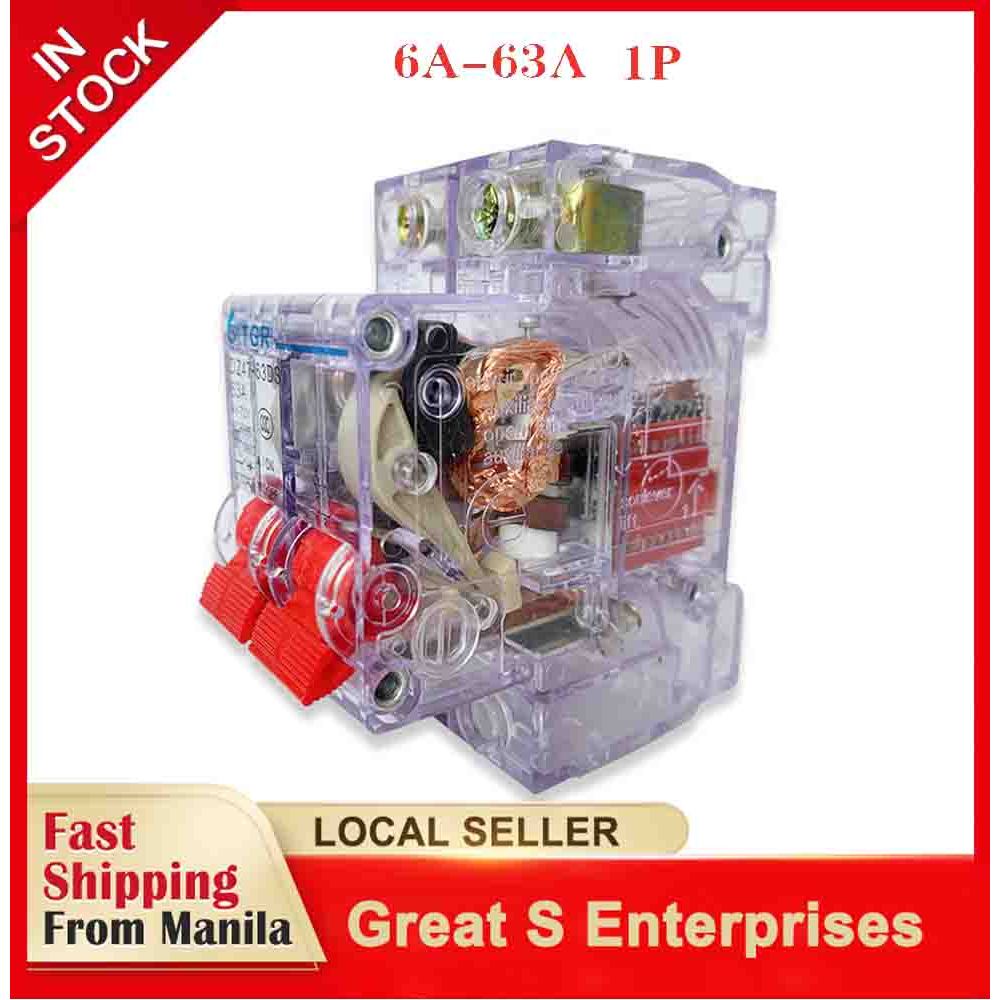 63A 1P Overload Protector TGR Electric Vehicle Disconnector Air Switch ...