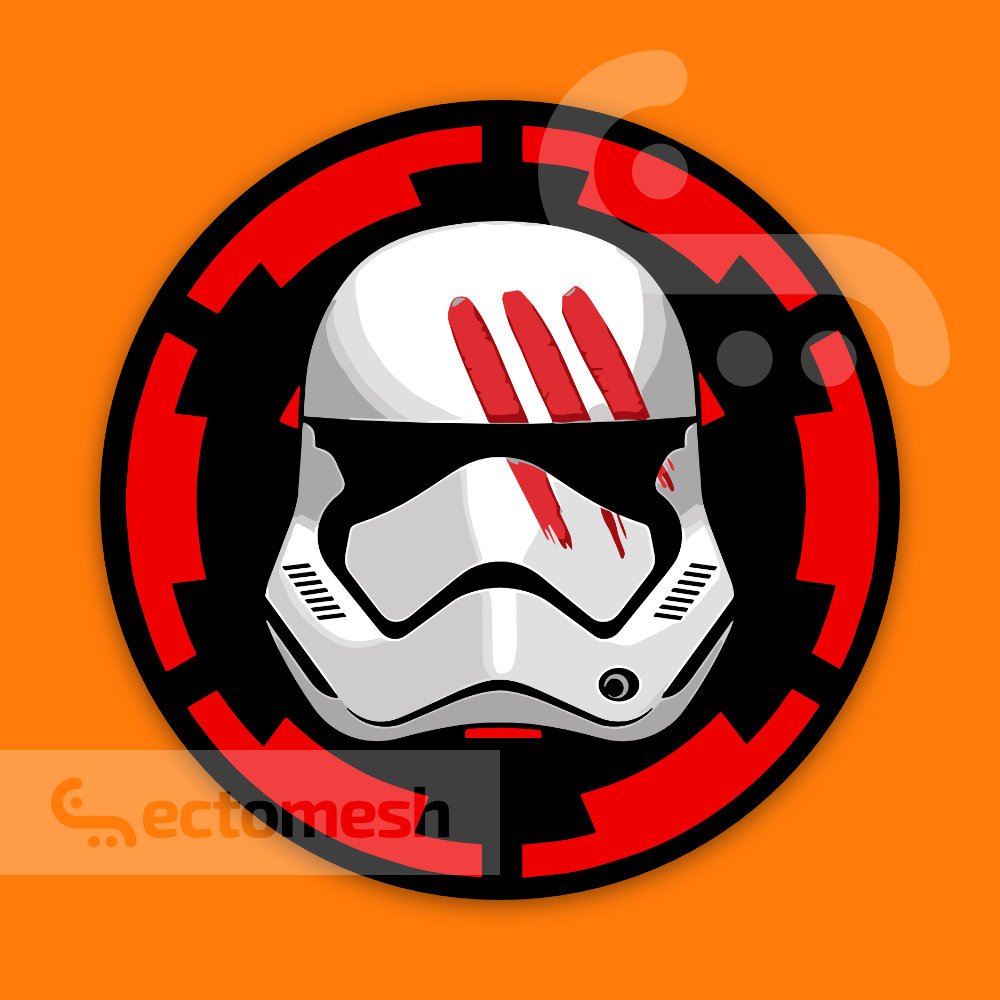 Star Wars Finn Stormtrooper - Vinyl Waterproof Car Sticker by EctoMesh ...