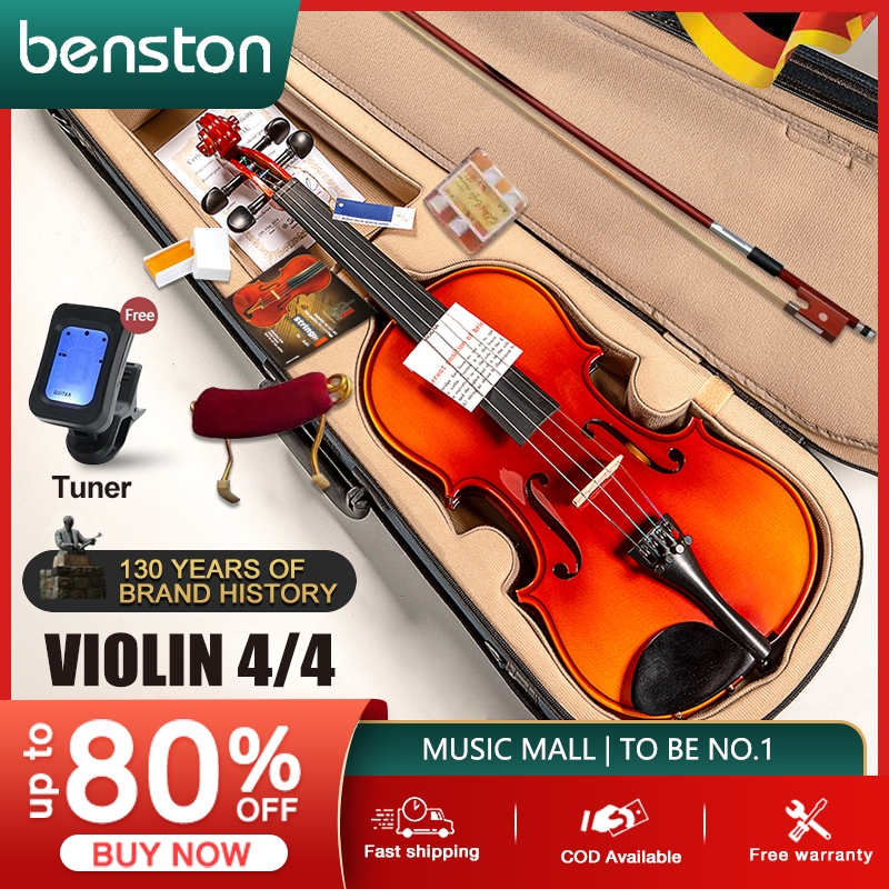 Violin 4/4 Full Size Kit, Violin Fiddle Set for Beginner Adults Student ...