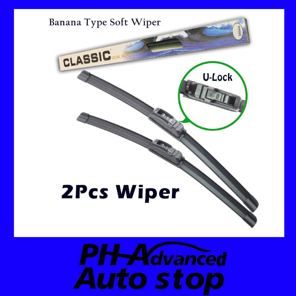 Classic Soft Wiper Banana Type U-Hook Lock Car isuzu Mux (2PCS ...