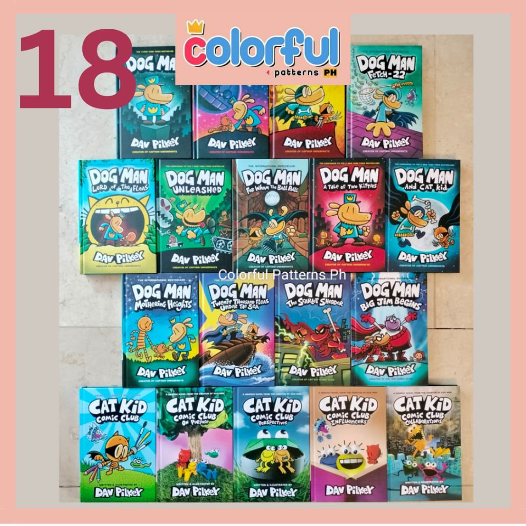 Dog Man and Cat Kid Series 18 Individual Books by Dav Pilkey | Shopee ...