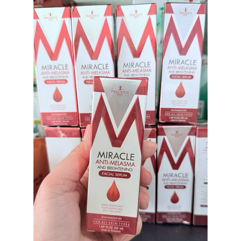 MIRACLE ANTI MELASMA AND BRIGHTENING FACIAL SERUM 50ml made in | Shopee ...