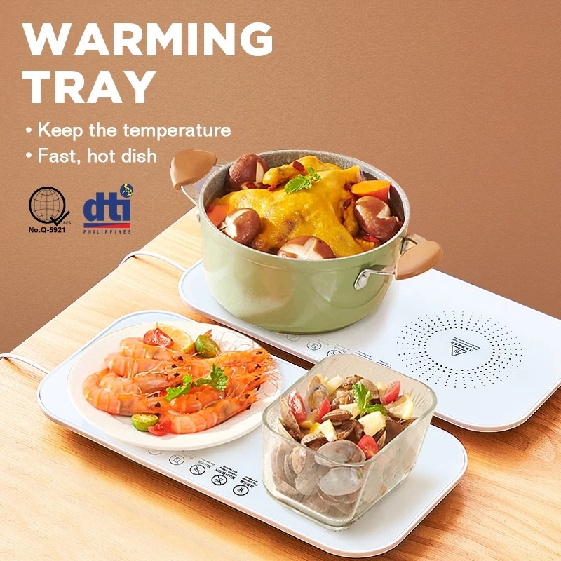 Electrically Heated Warming Dinner Plate Adjustable Temperature Warming ...