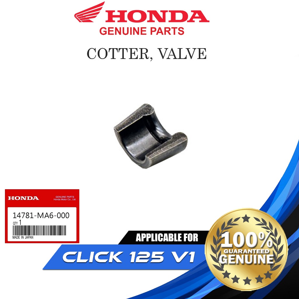 HONDA COTTER VALVE FOR CLICK 125, BEAT 110, WAVE 100 ( 14781-MA6-000 ) PER PIECE. | Shopee Malaysia