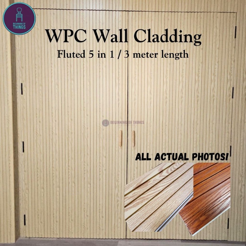 WPC Fluted 5 in 1 Wall Panel Cladding Indoor Ceiling 3m length 300 cm ...