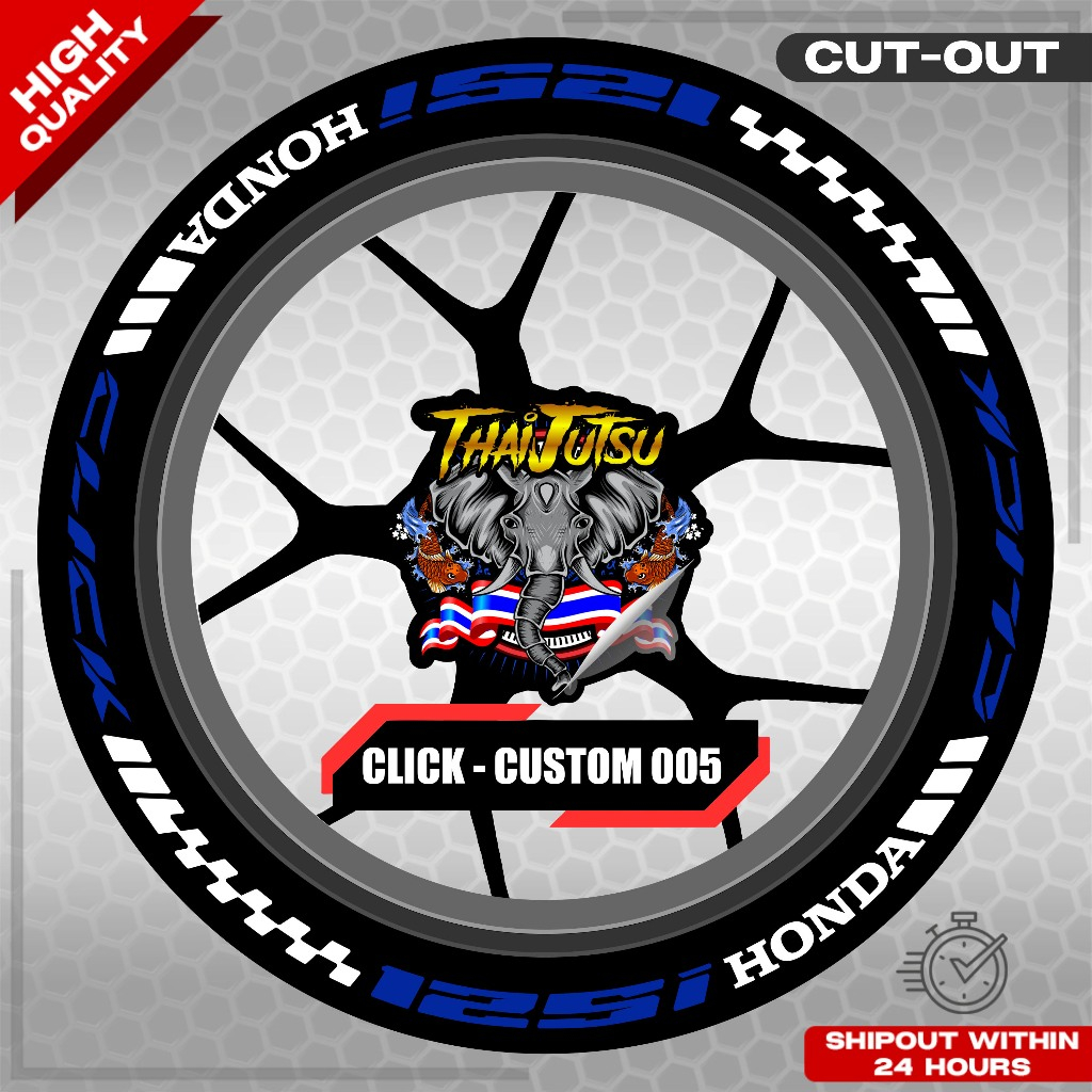 CLICK 125/150/160 MAG STICKER SET (2 MAGS) - CUSTOM 005 | VINYL ...