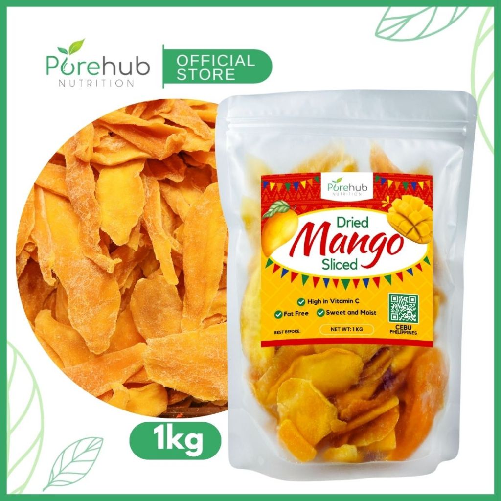 Purehub Cebu Dried Mangoes Sliced (Export Quality)(1kg Pack) | Shopee Malaysia