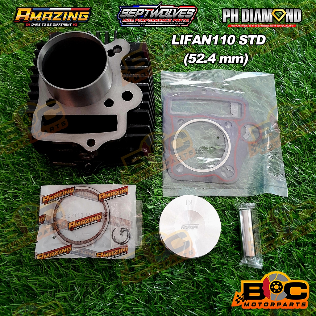 ️ Lifan 110 Cylinder Block Assembly - 52.4MM (STD) | Shopee Malaysia