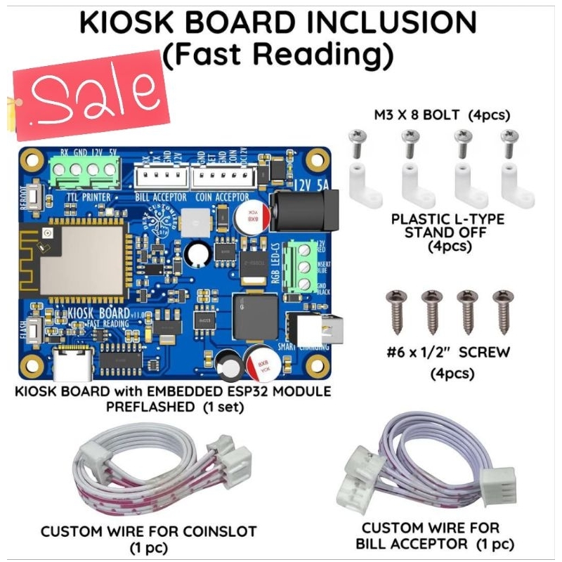DENZ/FUXION LAB KIOSK CUSTOMBOARD FOR GCASH ELOADING MACHINE/DAFOXTECH ...
