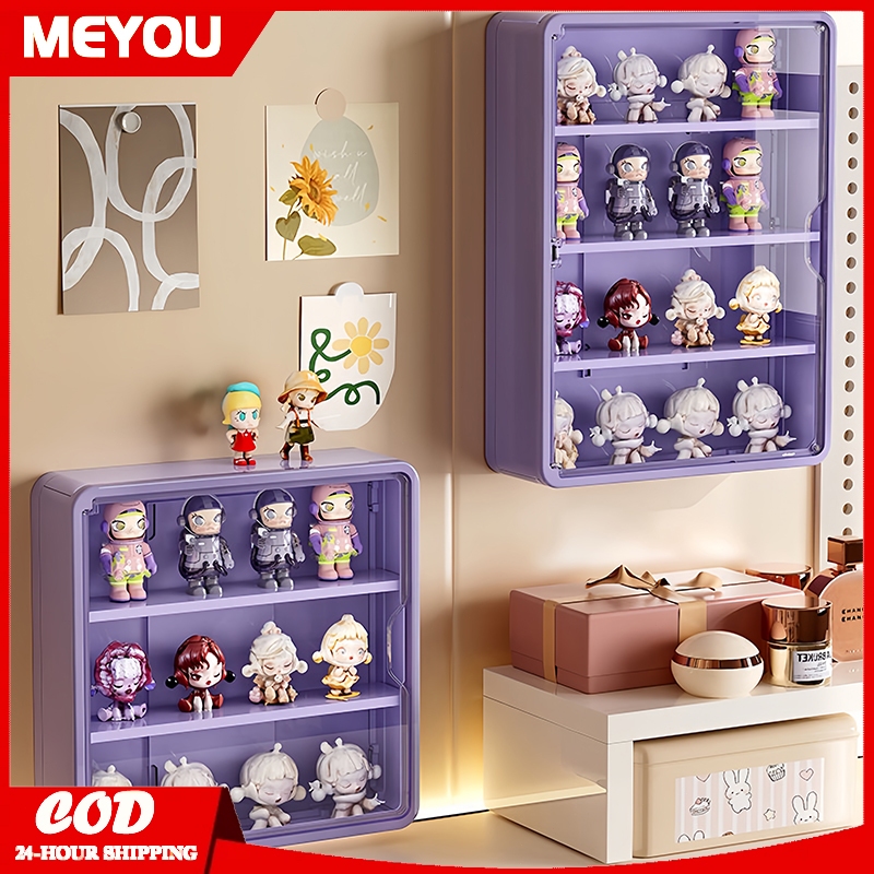 MEYOU Acrylic Display Rack Wall Mounted Blind Box Storage Display Shelf ...
