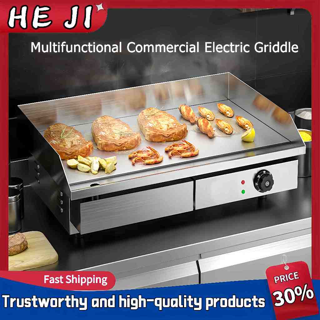 Stainless steel electric griddle Commercial hand-pulled pancakes ...