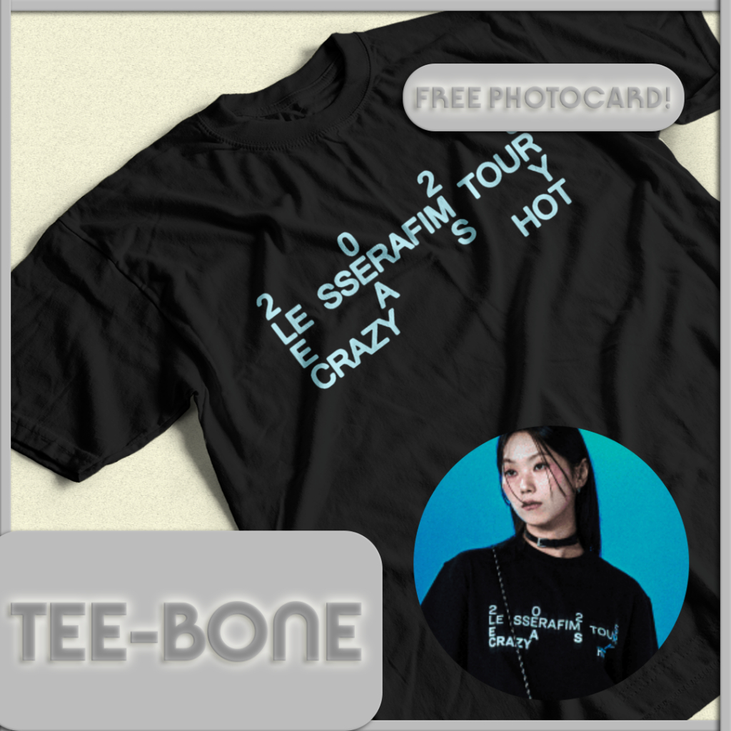 TEEBONE - LE SSERAFIM 'EASY CRAZY HOT' TOUR 2025 INSPIRED SHIRT | Shopee Malaysia