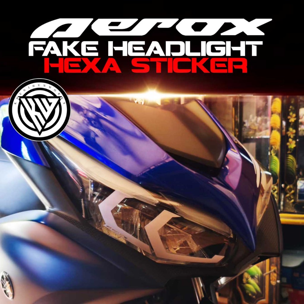 Yamaha Aerox 155 Headlight Hexa Sticker | Shopee Malaysia