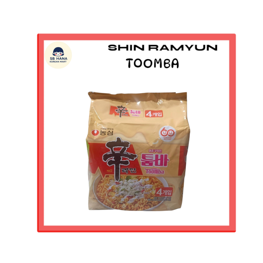 (NONGSHIM) Toomba Shin Ramyun Spicy Creamy Korean Noodles 137g 4pcs ...