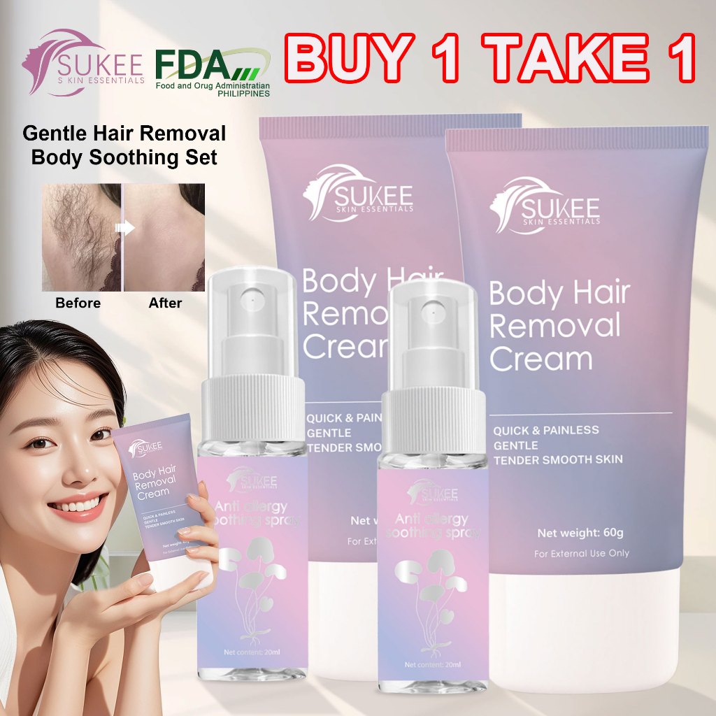 【5MIN PAINLESS】SUKEE HAIR REMOVAL CREAM | ALOE+CHAMOMILE | | Shopee ...