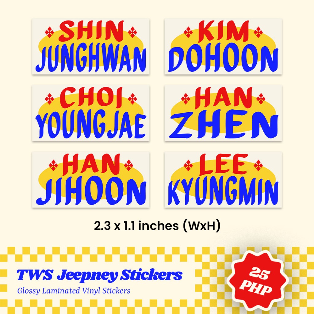 TWS Jeepney Stickers Fanmade Stickers | Shopee Malaysia