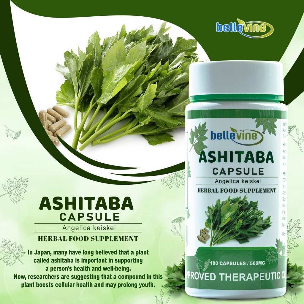 Bellevine Ashitaba Capsule Herbal Food Supplement 100's | Shopee Malaysia