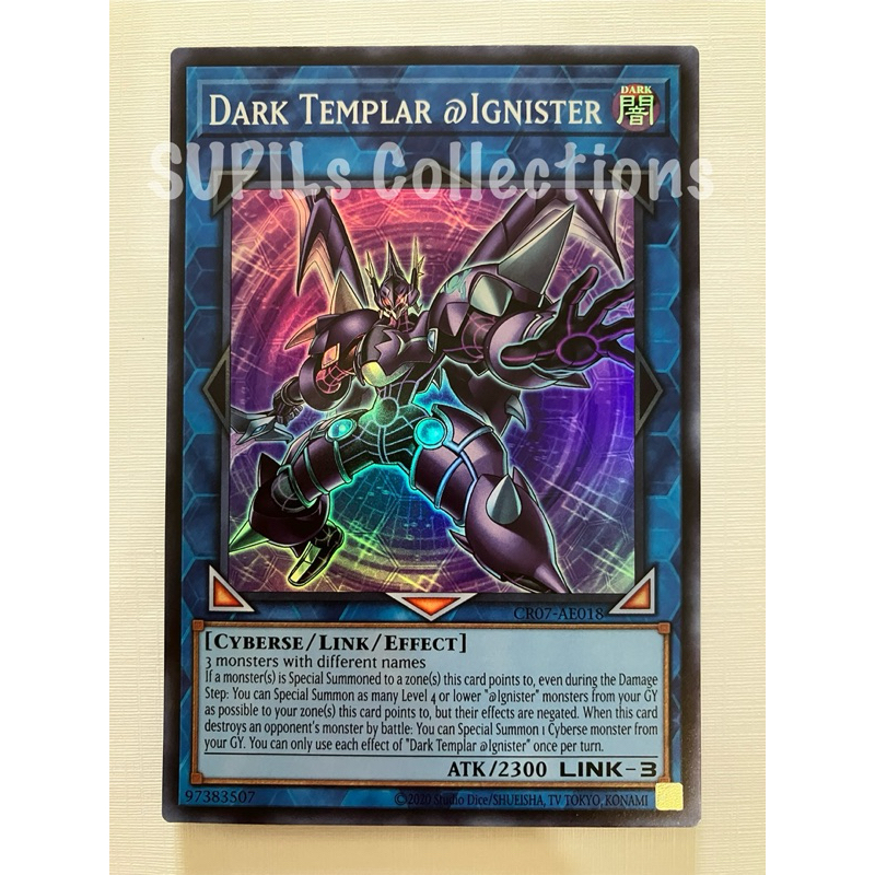 YuGiOh! OCG AE Dark Templar @Ignister CR07-AE018 (SR) | Shopee Malaysia