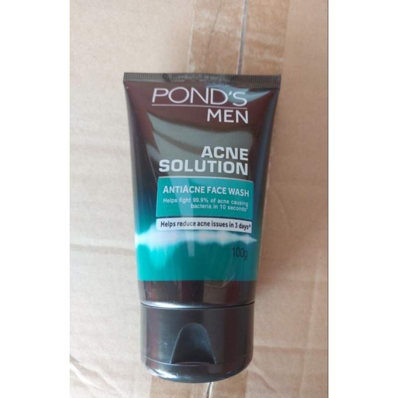 Pond's Men Acne Solution Face wash 100g(xpiryJuLy) | Shopee Malaysia