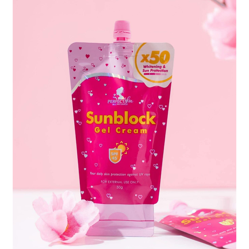 Perfect Skin Sunblock Gel Cream 50g | Shopee Malaysia