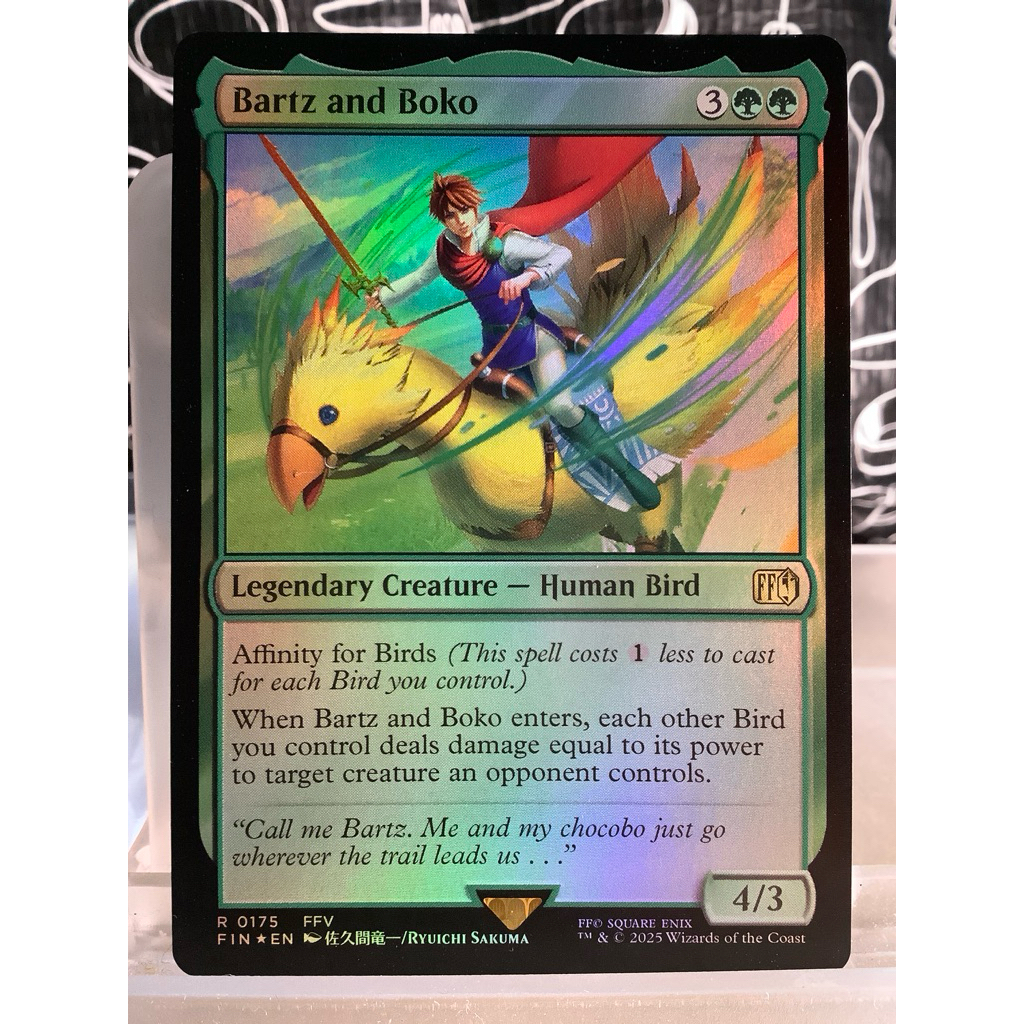 MTG - Bartz and Boko FOIL (Universes Beyond: Final Fantasy) | Shopee ...