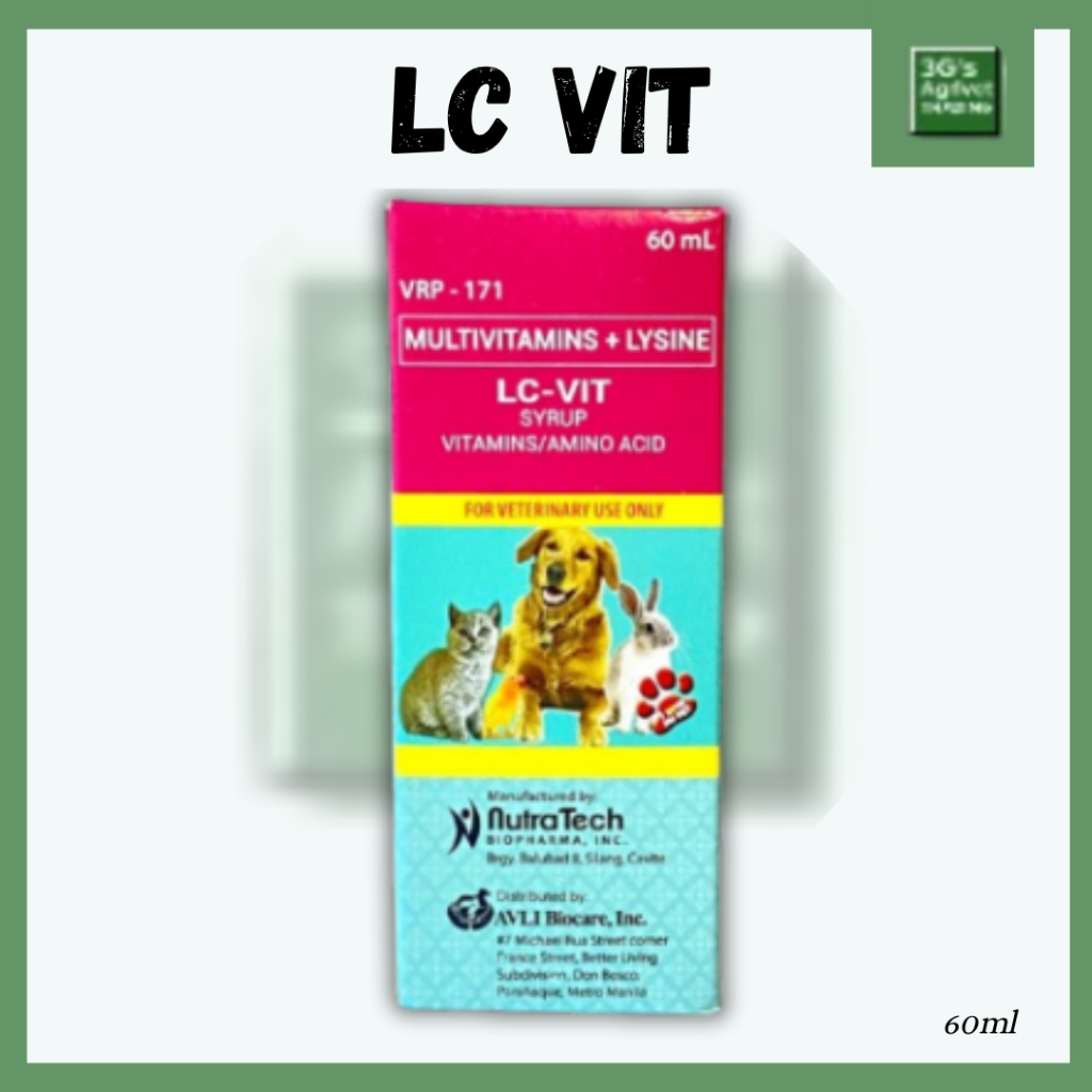 [3G] LC-Vit Multivitamins + Lysine, Pet Multivitamins For Cat Dog ...