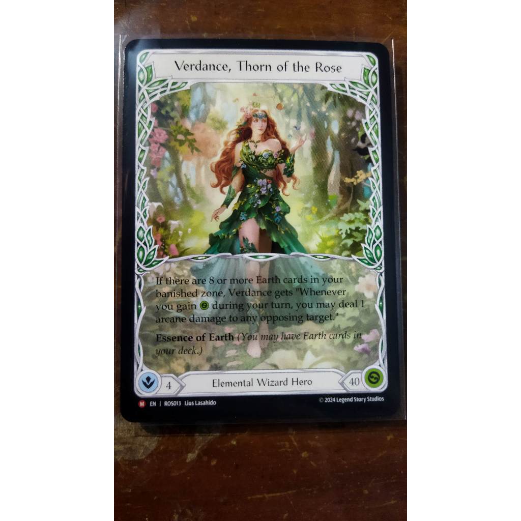 FAB Verdance Thorn of the Rose Majestic Rosetta ROS Flesh and Blood TCG ...