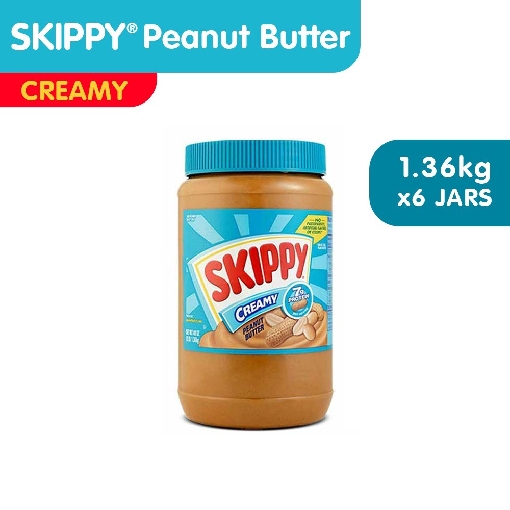SKIPPY Peanut Butter Creamy Negosyante Pack (6 Jars x 1.36kg) | Shopee ...