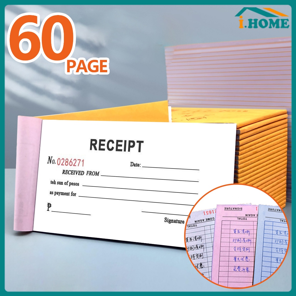 Carbonized Receipt Resibo With Carbon Paper Duplicate Receipt Sold ...
