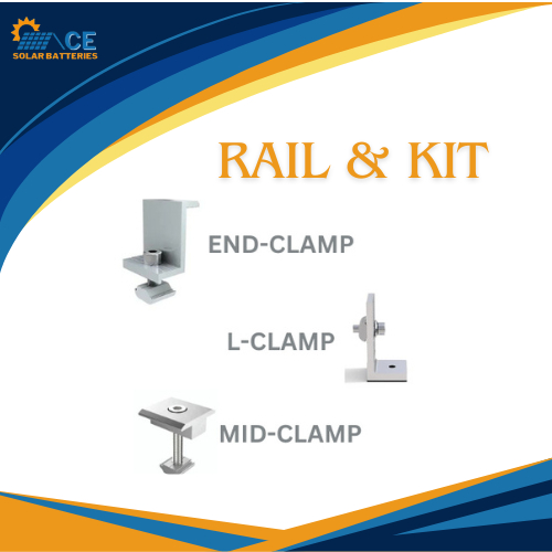 Rail & Kit - Solar Mount Bracket ( L-Clamp, Mid-Clamp, End-Clamp ...