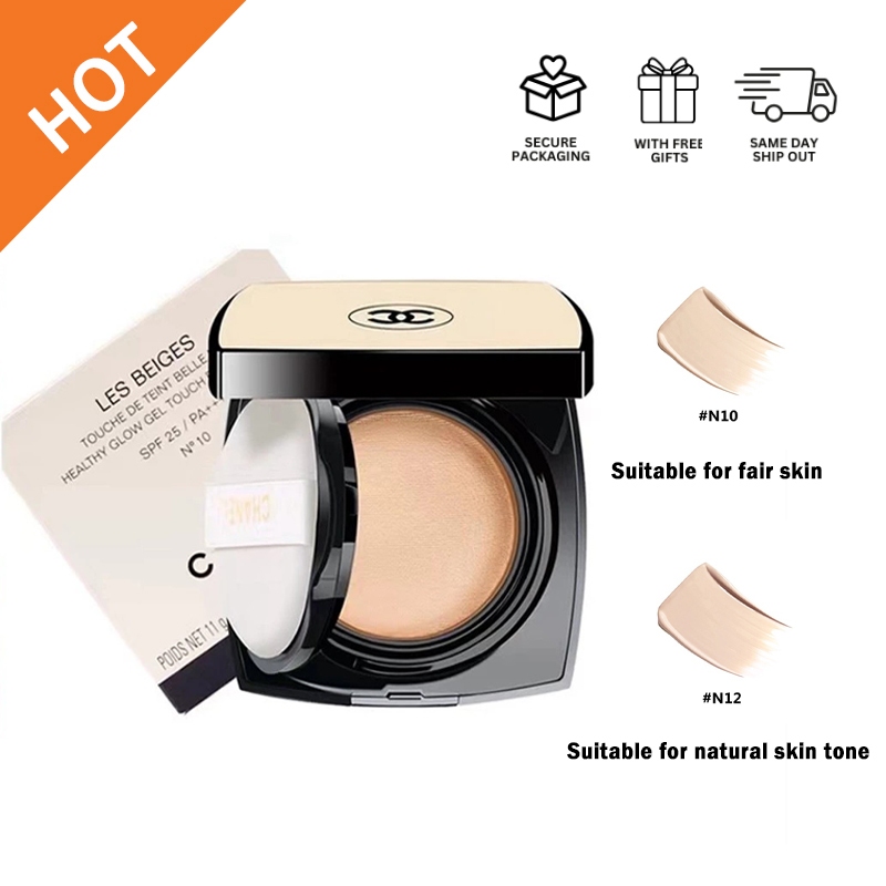 100%Chanel Cushion Foundation/Les Beiges Cushion Healthy Glow Gel Touch ...