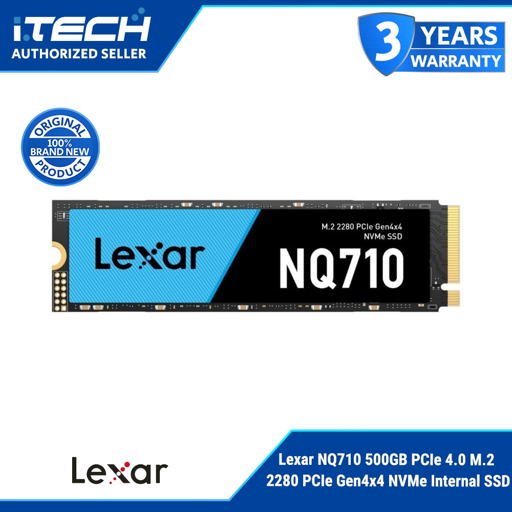 Lexar NQ710 500GB PCIe 4.0 M.2 2280 Gen4x4 NVMe Internal SSD ...
