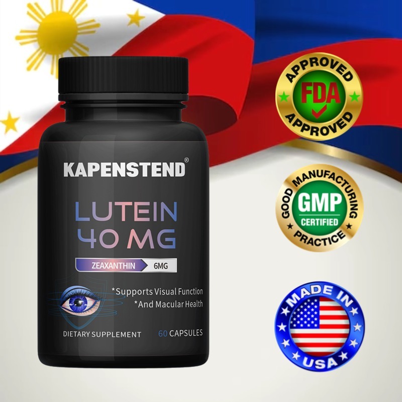 Lutein, a Mineral Supplement to Support Eye Health, Contains Zinc, Vitamins C, E - 60 Capsules ...