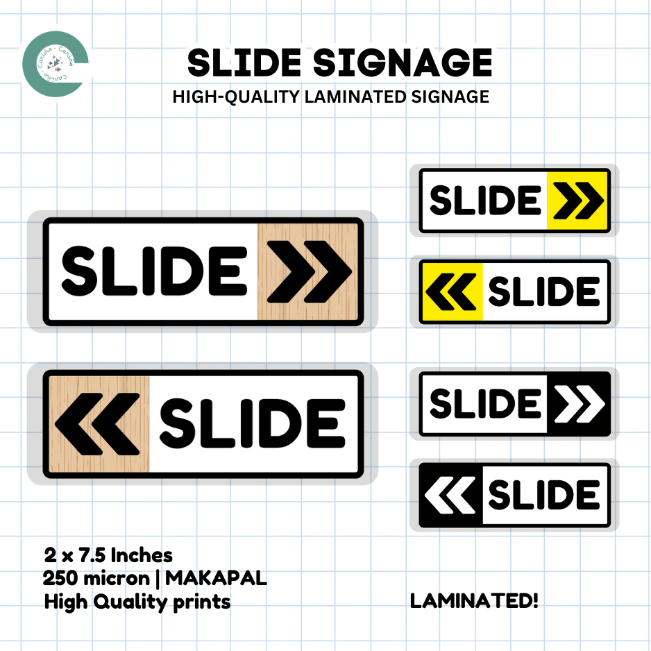 Laminated | Arrow Slide Signage | Slide Signage | Shopee Malaysia