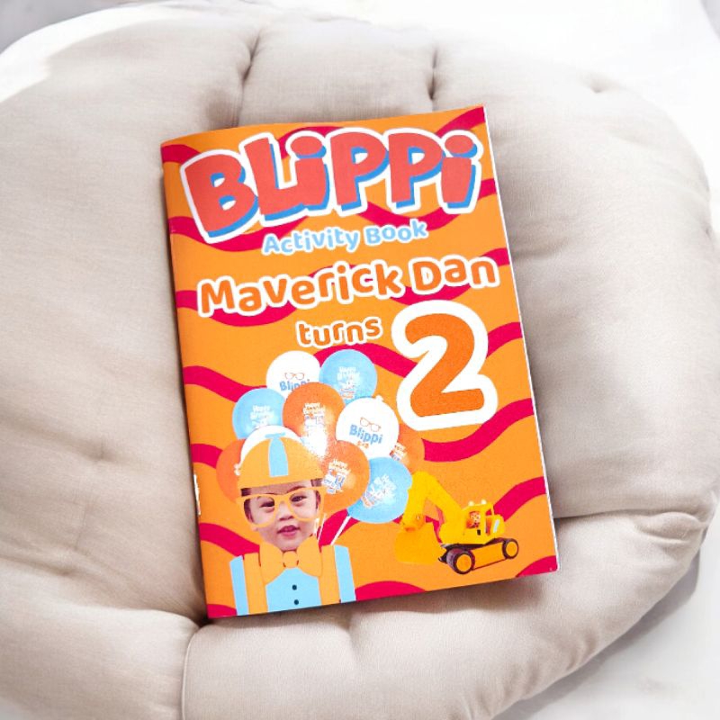 Customized Blippi Themed Activity Book (16 Pages) | Shopee Malaysia