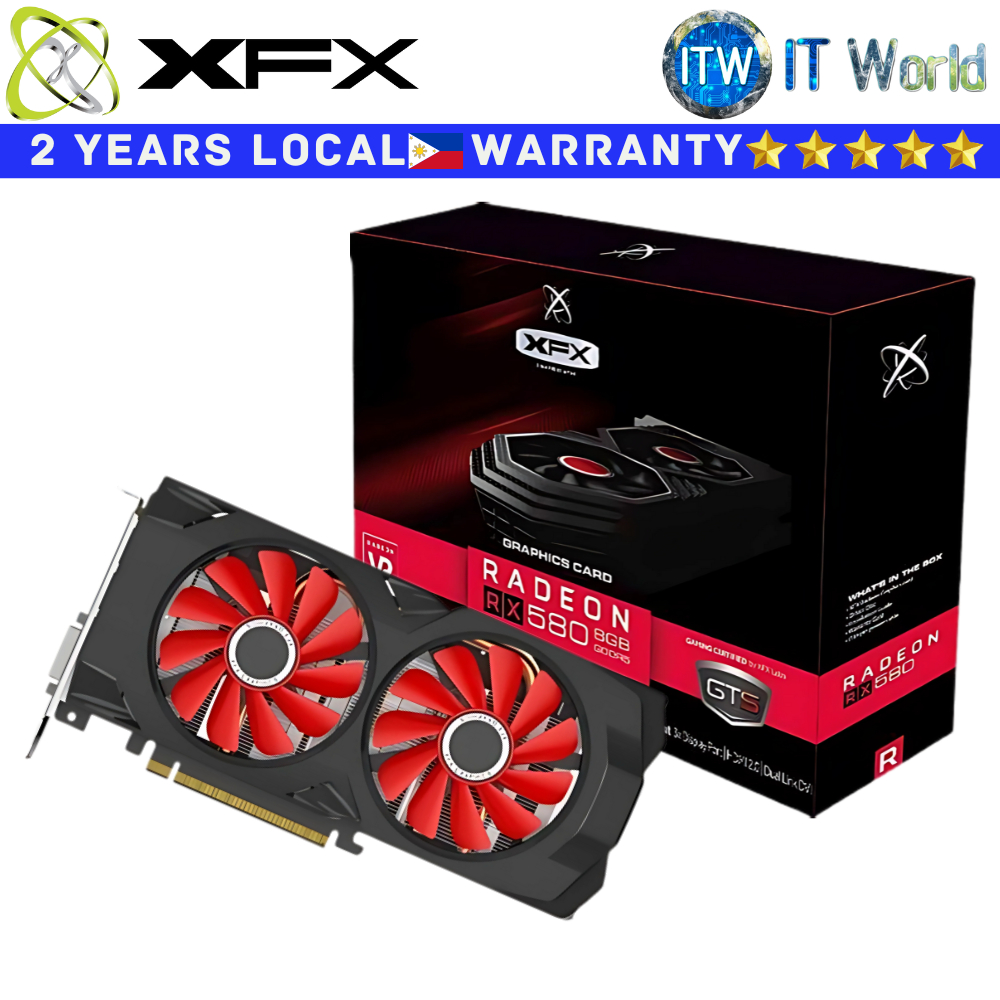 Itw | XFX RX 580 8GB GDDR5 AMD Radeon Graphic Card (RX-580S85DD6) | Shopee Malaysia