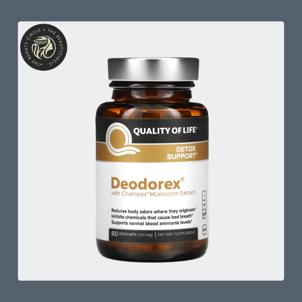 Quality of Life, Deodorex with Champex Mushroom Extract, 500 mg, 60 ...