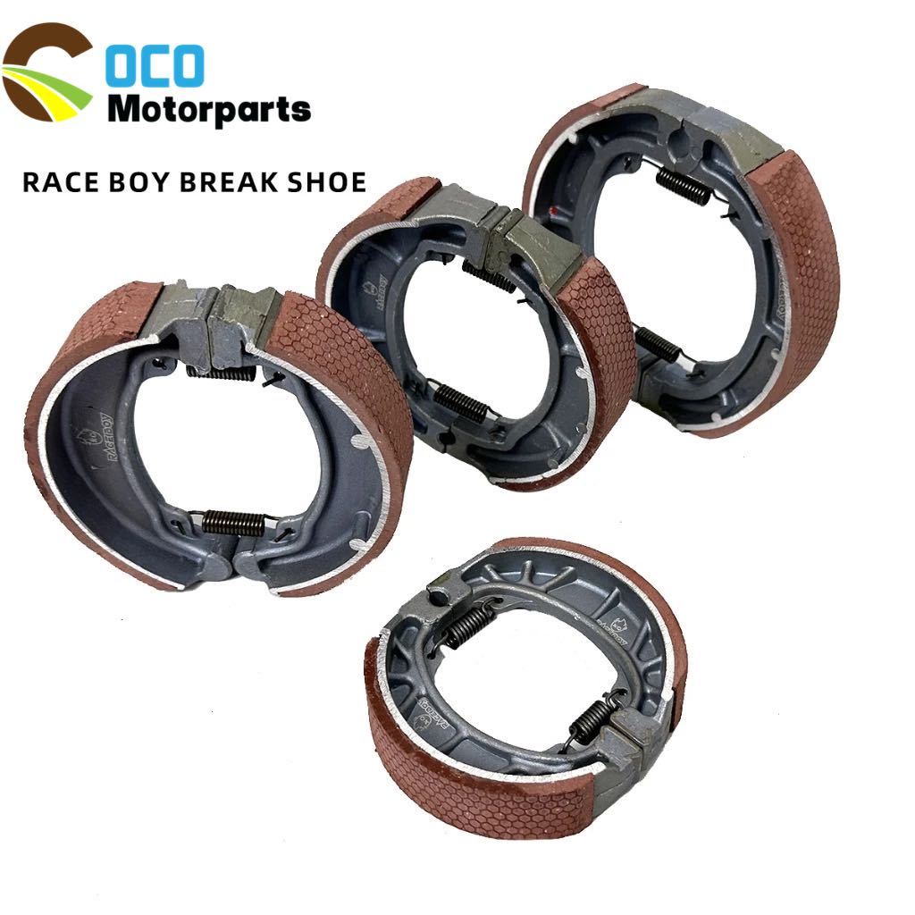 RACE BOY(RCB) BREAK SHOE MOTORCYCLE FOR CLICK/TMX155 REAR AND FRONT ...