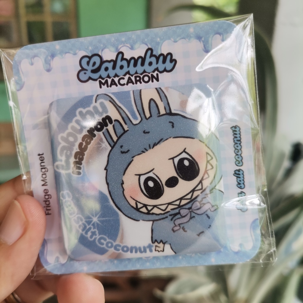 Labubu Inspired Fridge Magnet Square Badge 2x2inches | Shopee Malaysia